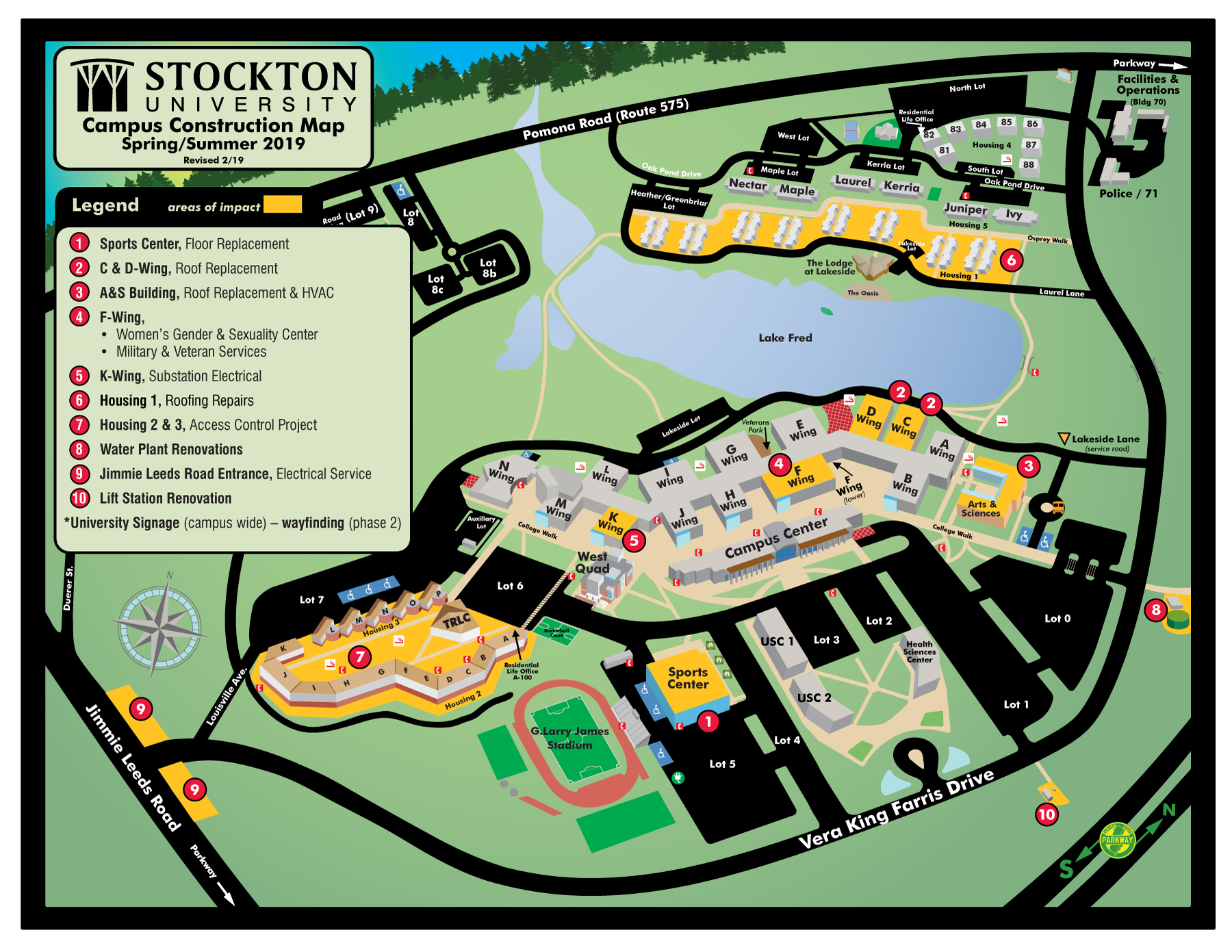Construction Updates - Facilities & Operations | Stockton University
